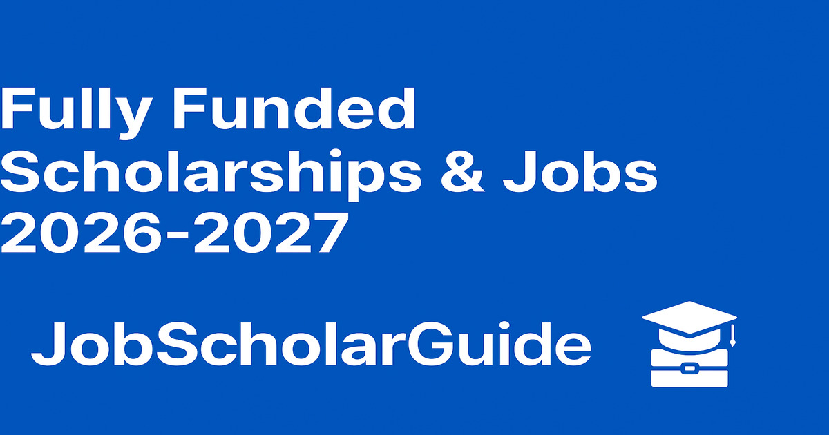 Fully Funded Scholarships & Jobs 2026-2027 JobScholarGuide | Unlock ...